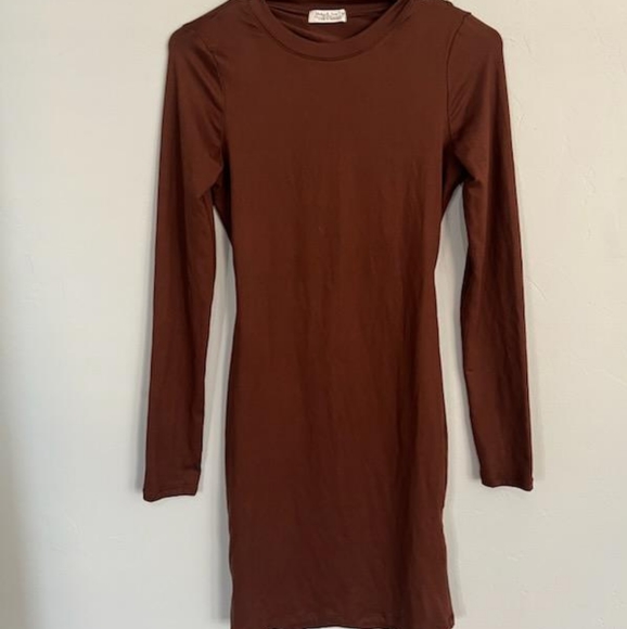 Haley & June | Dresses | Haley June Womens Bodycon Dress Medium Brown ...